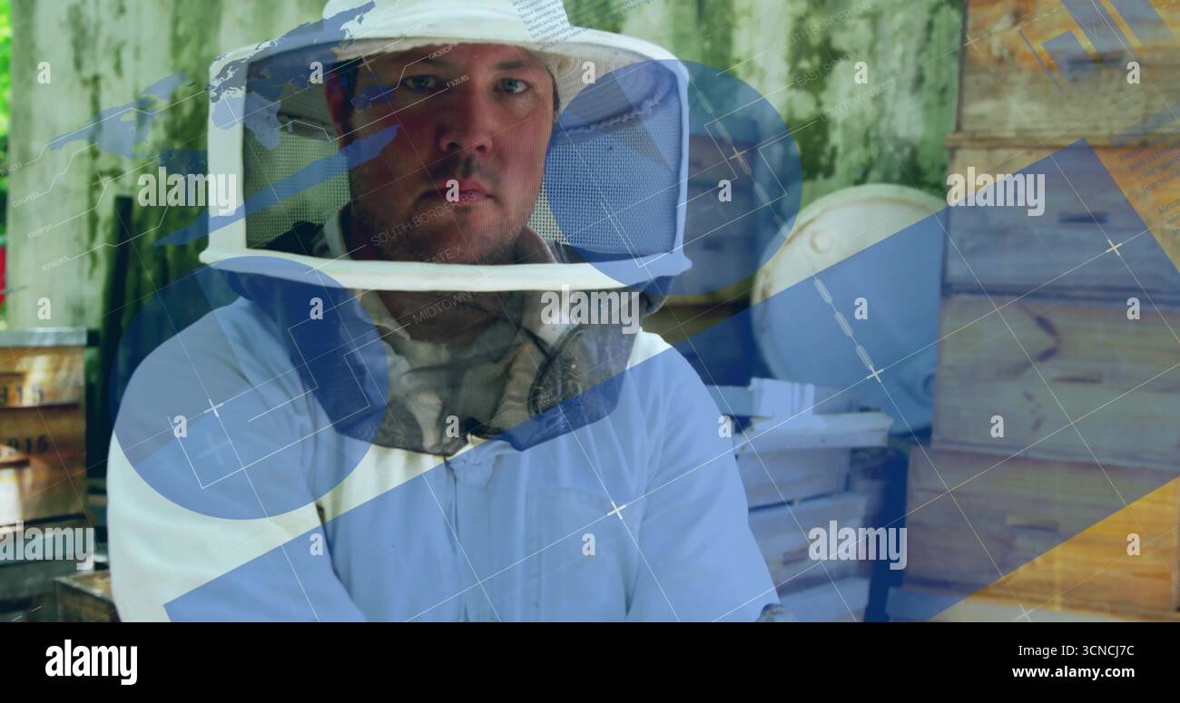 Standing beekeeper wearing white hi-res stock photography and images ...