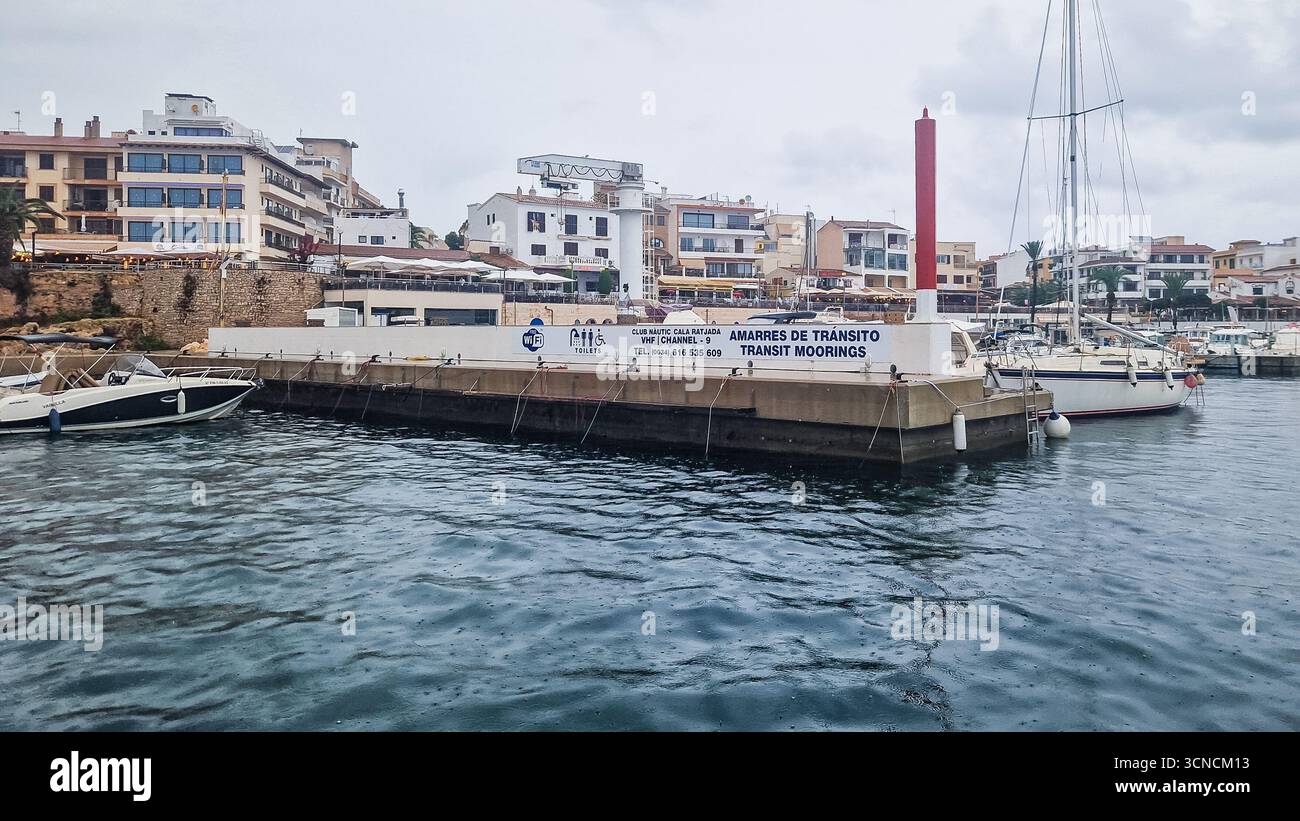 Mallorca, Spain - Sept 9, 2025: Transit moorings at Club Nàutic Cala ...
