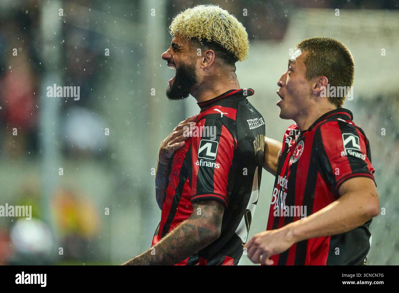 Goal by FCM's Philip Billing during the Super League match between FC ...