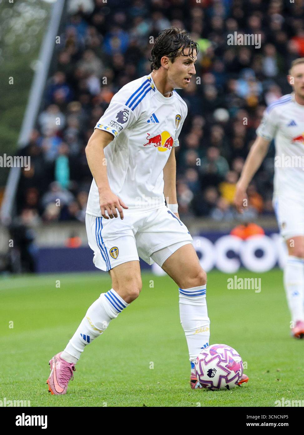 Brenden Aaronson (11 Leeds) on the ball during the Premier League ...