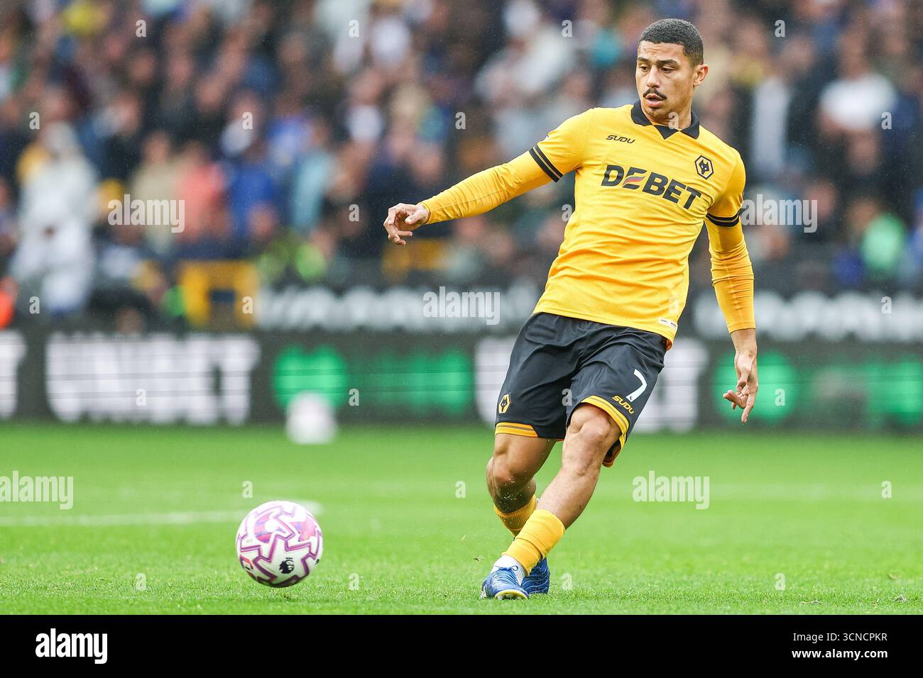 Wolverhampton Wanderers' Andre passes the ball during the Premier ...