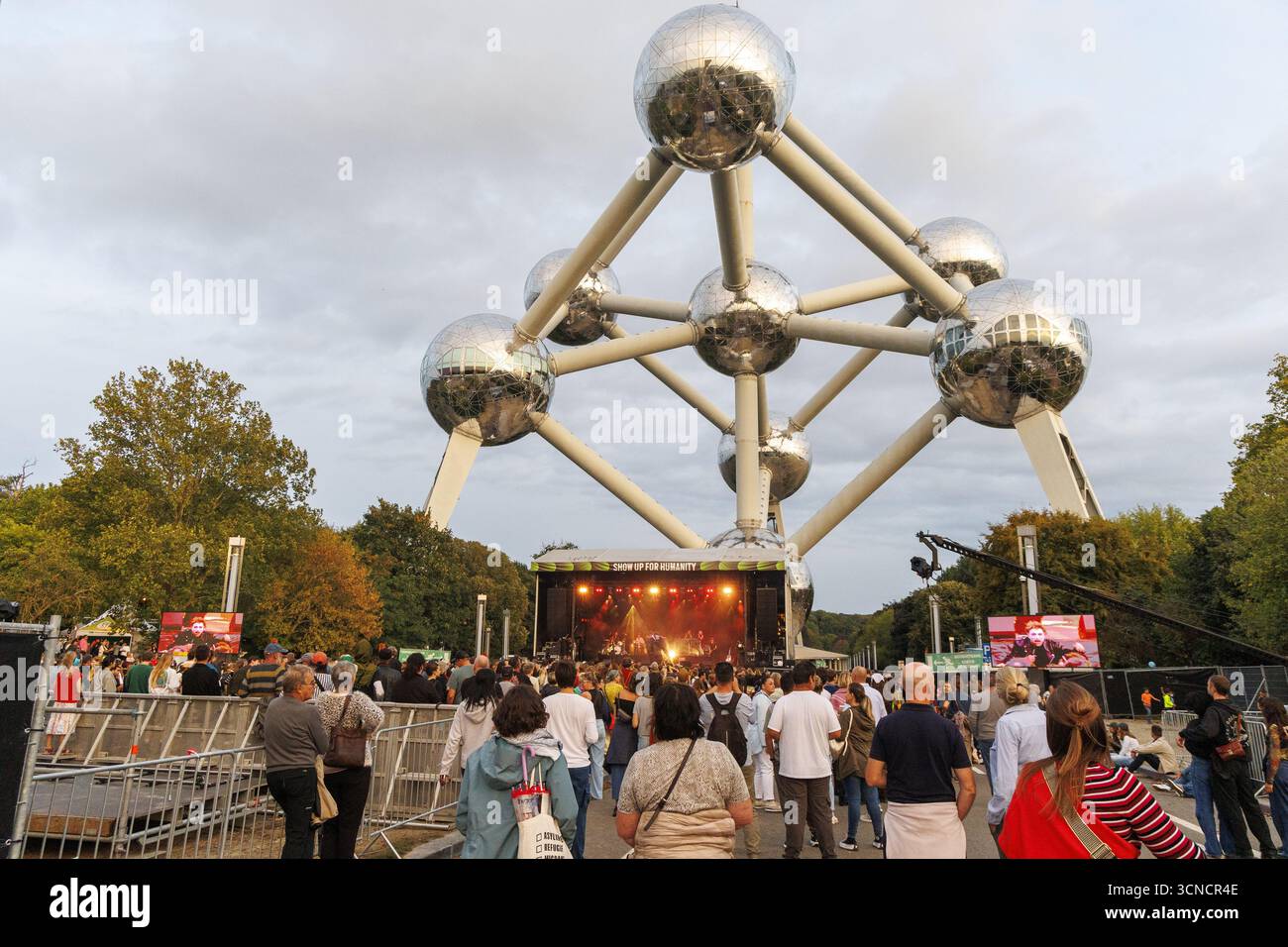 Picture taken during the 'Show Up for Humanity' concert in Brussels on ...