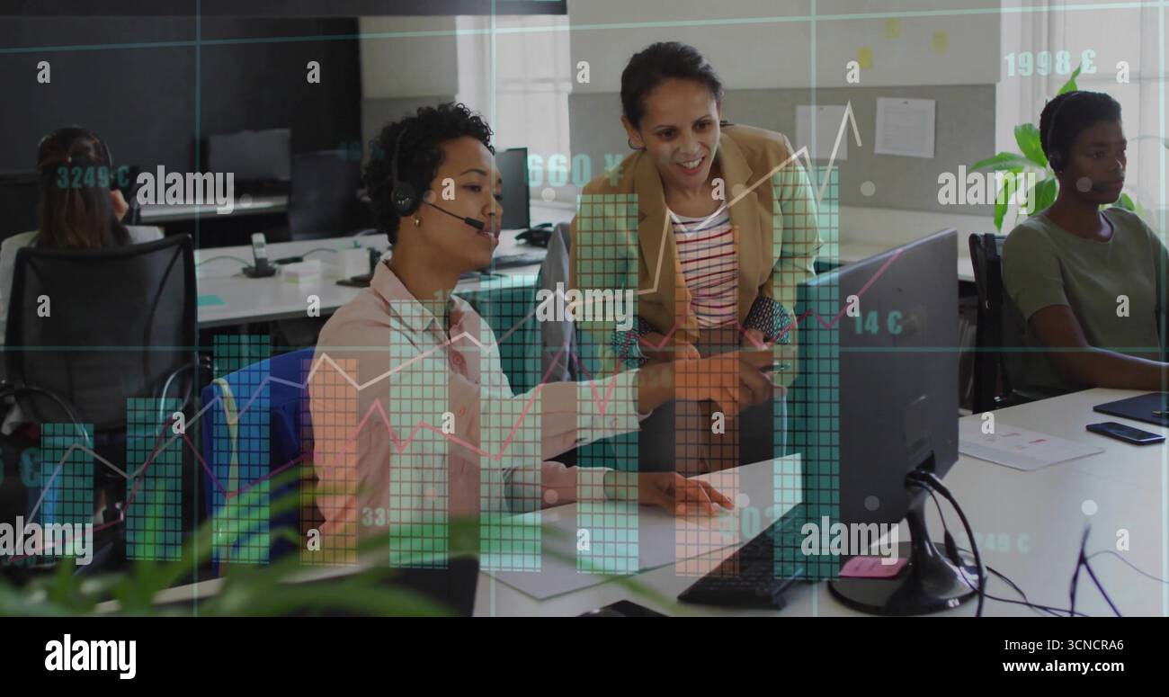 Collaborating business casual agents hi-res stock photography and ...