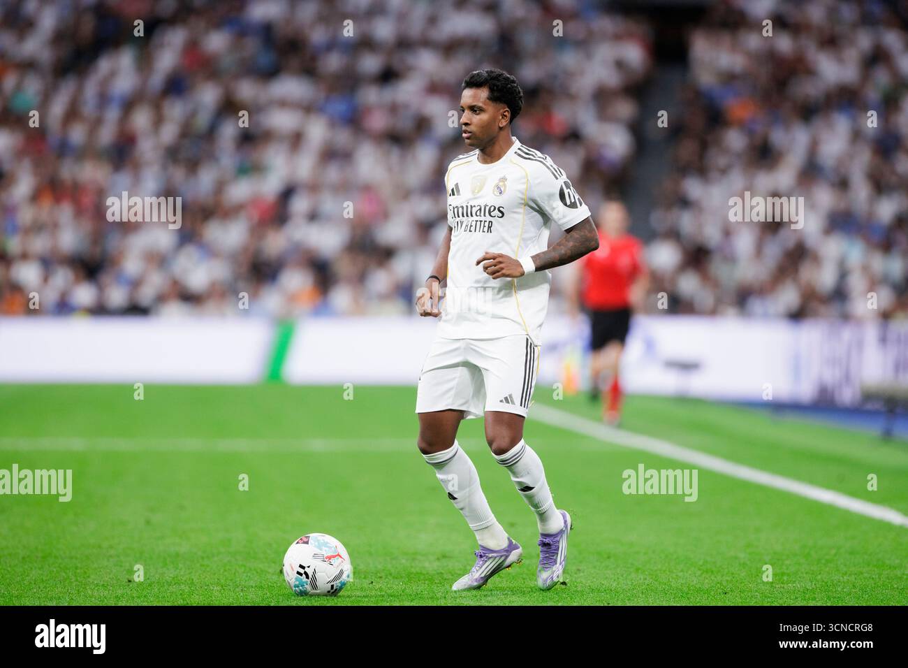 MADRID, SPAIN - September 20: Rodrygo Goes of Real Madrid in action ...