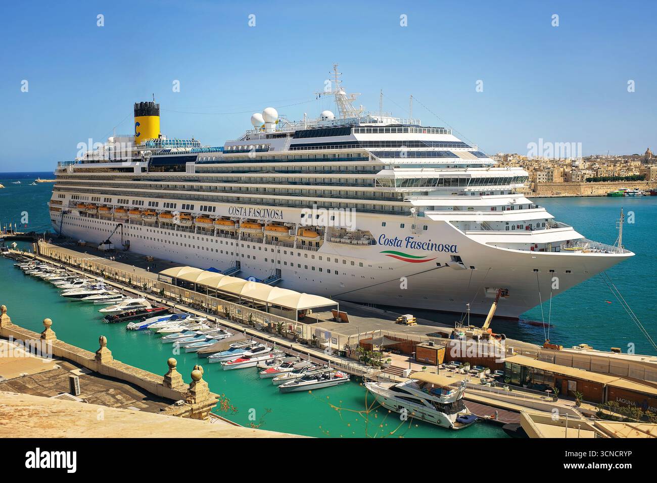 Valletta, Malta - 17.09.2025: The multi-level cruise liner Costa ...