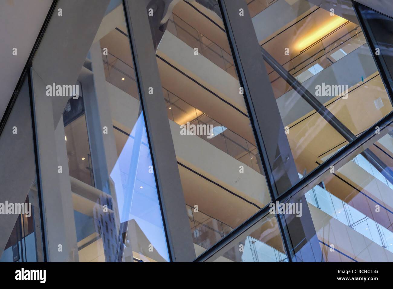Abstract Composition of Glass Reflections and Modern Architecture Stock ...