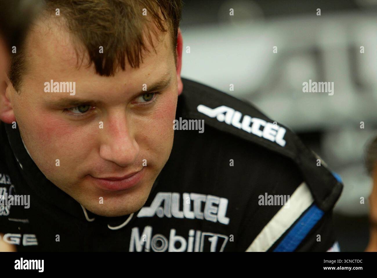 Ryan Newman talks stragedy with his crew before the running of the Coca ...