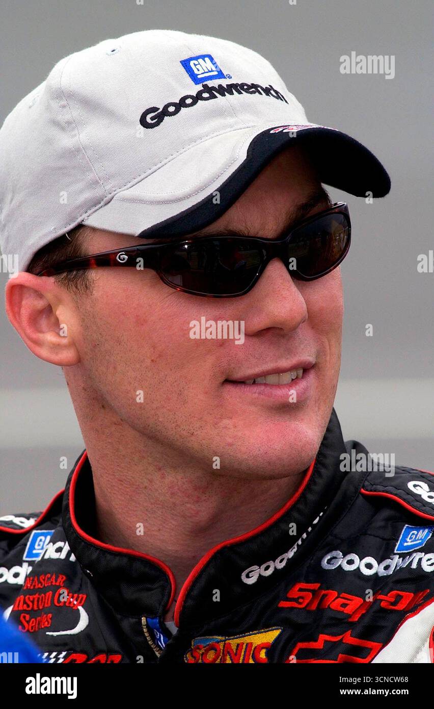 June 13, 2003 - Brooklyn, Michigan, : Kevin Harvick smiles while ...