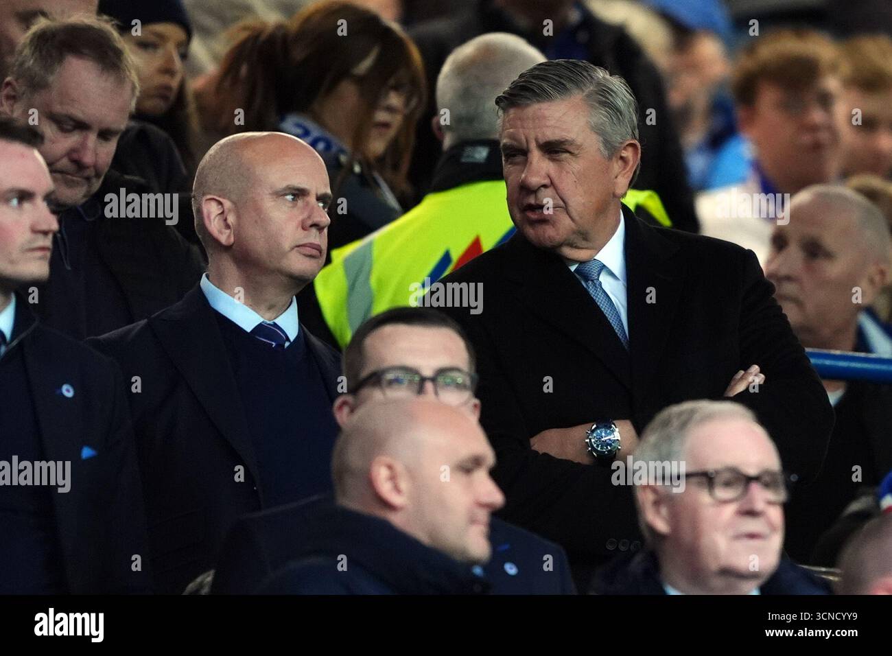 Rangers CEO Patrick Stewart (centre, left) and Rangers Chairman Andrew ...