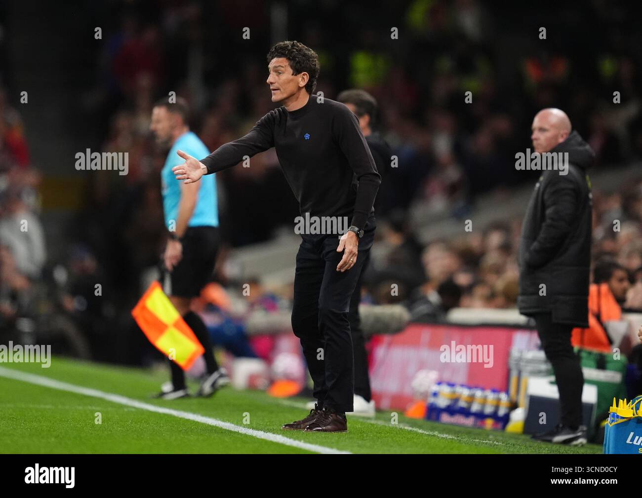 Brentford manager Keith Andrews gestures on the touchline during the ...