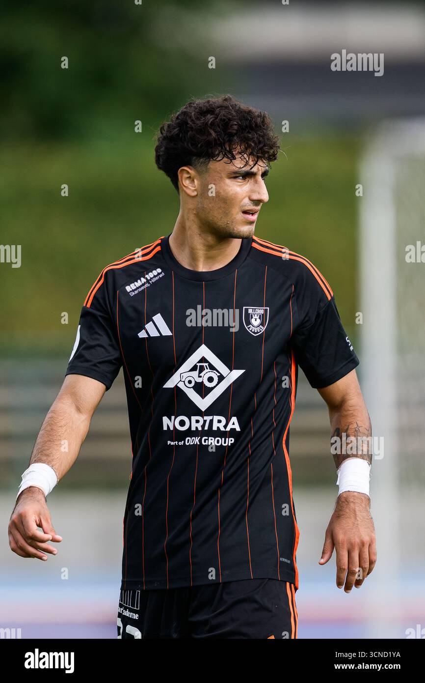 Hvidovre, Denmark. 20th, September 2025. Saman Jalaei (22) of Hilleroed ...
