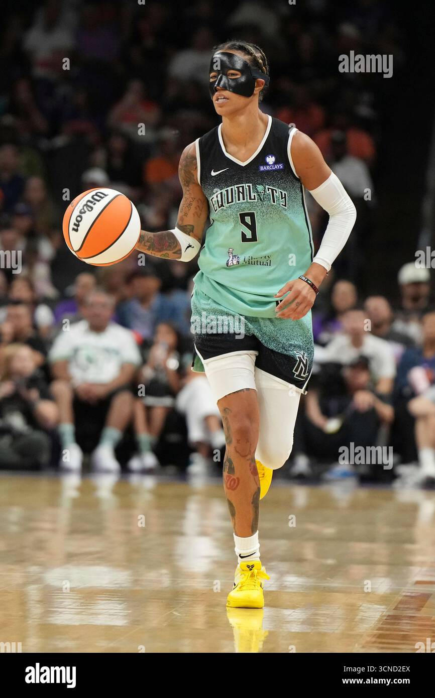 New York Liberty guard Natasha Cloud (9) during the second half of Game ...