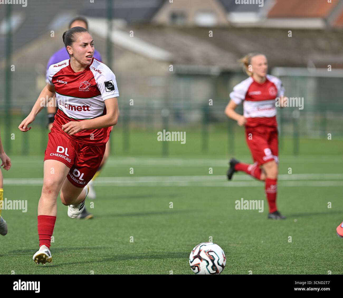 Lena Hubaut (6) of Zulte-Waregem pictured during a female soccer game ...
