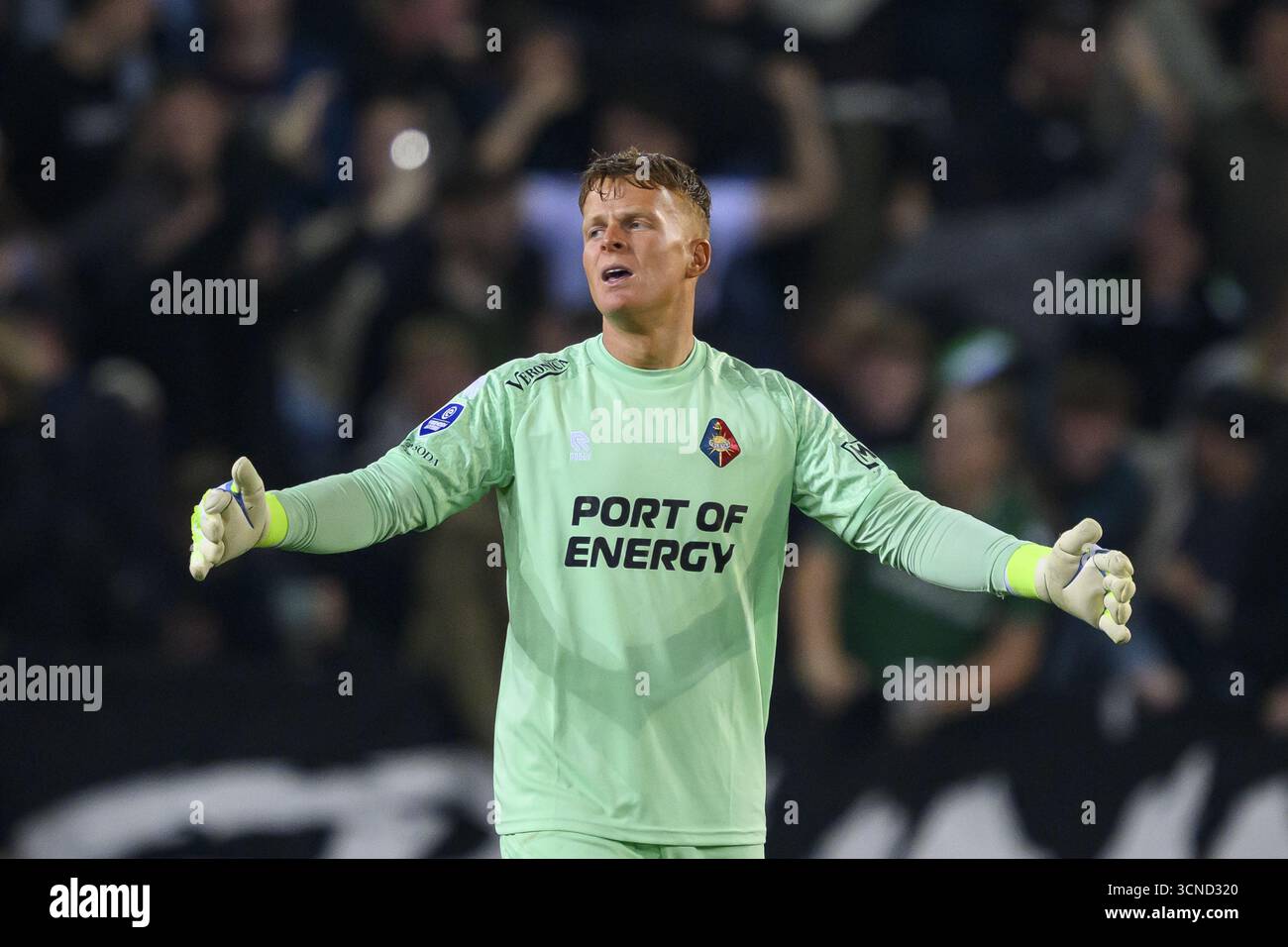 GRONINGEN - Telstar goalkeeper Ronald Koeman Jr. during the Dutch ...
