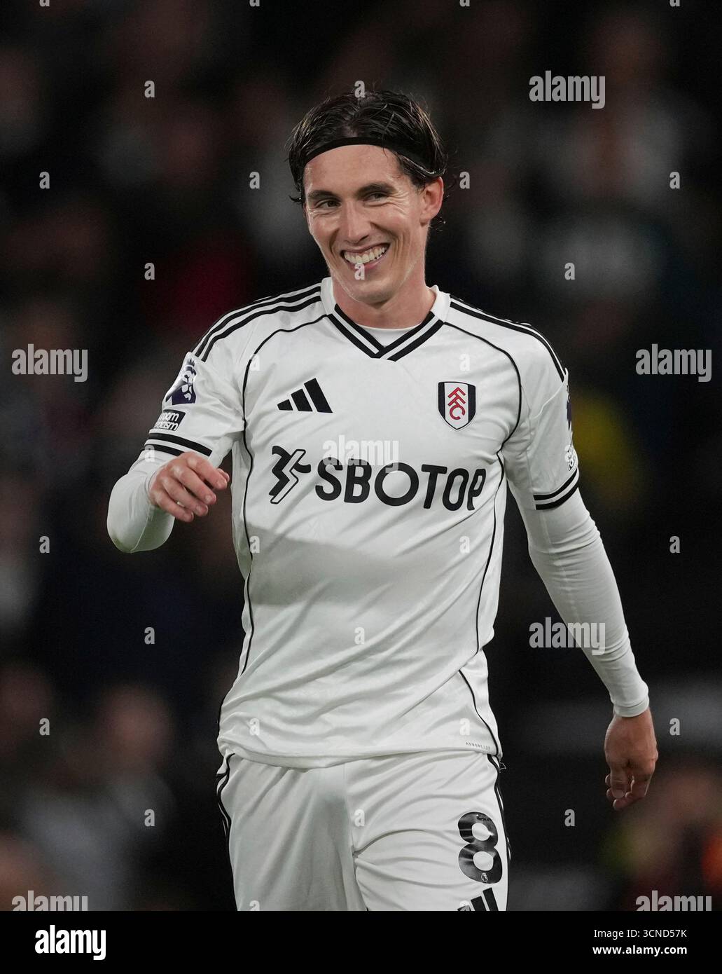 Fulham's Harry Wilson celebrates scoring 2nd goal 2-1 during the ...