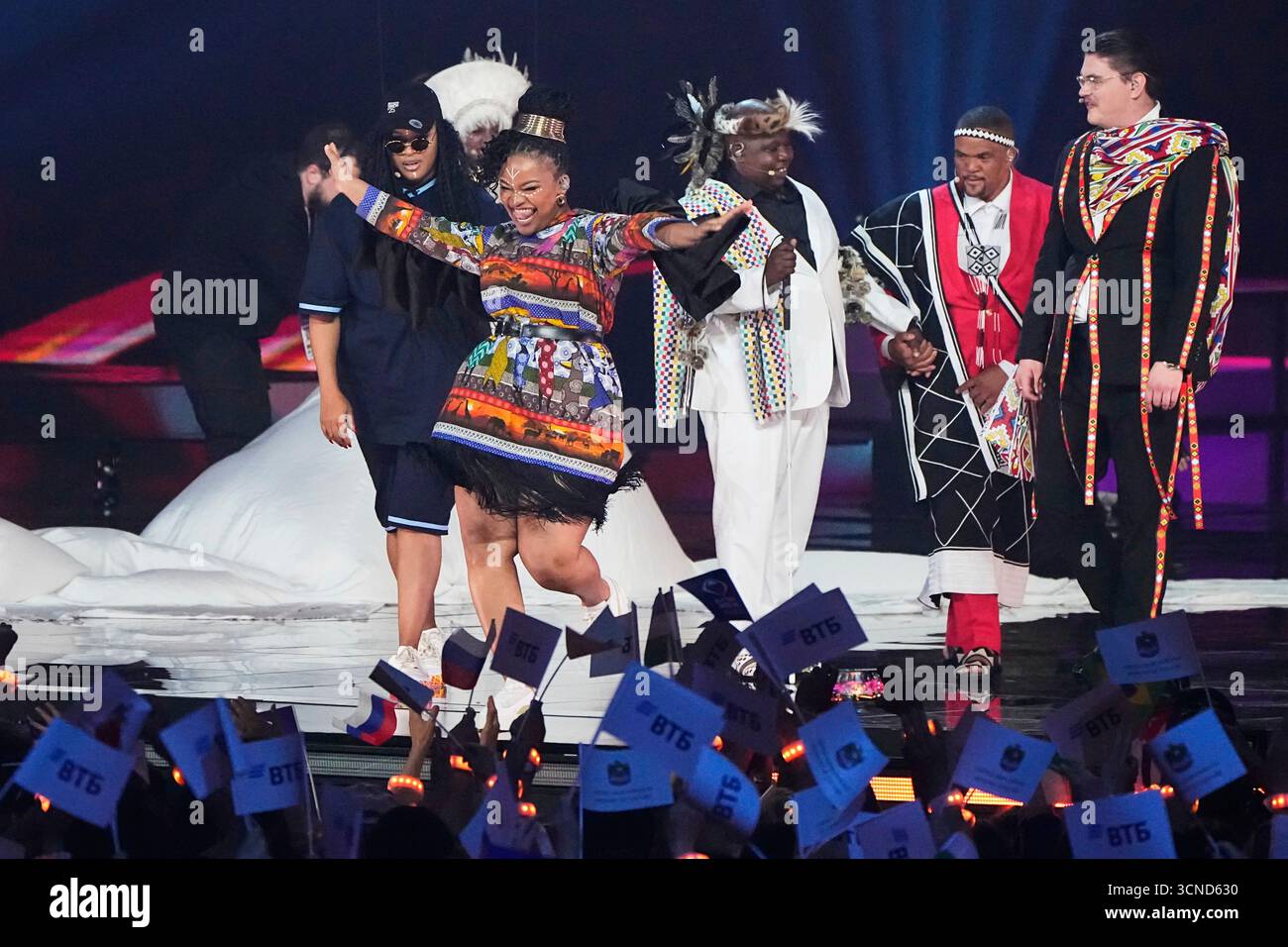 South Africa's Mzansi Jikelele group performs the song "Home" at the ...
