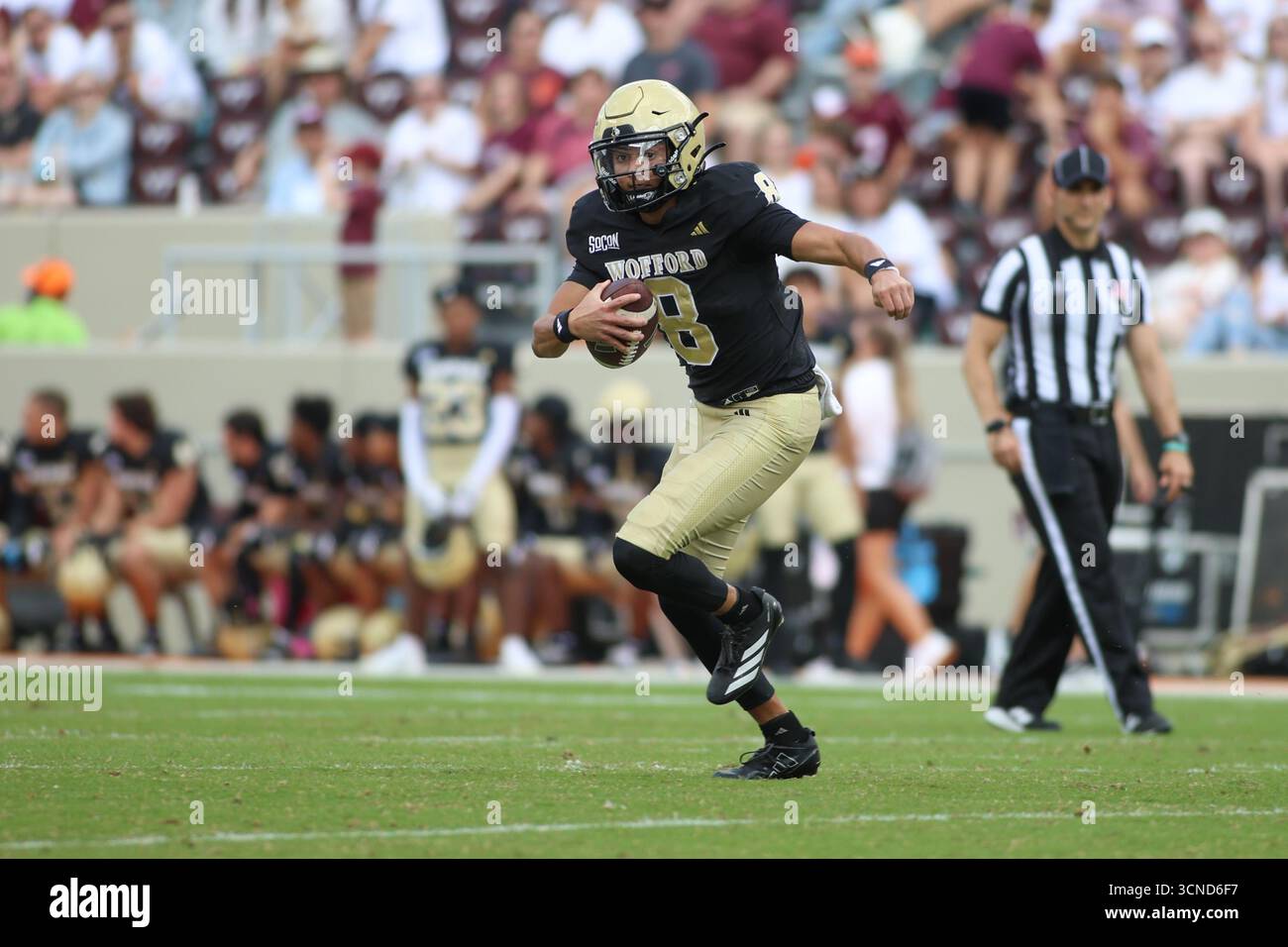 September 20, 2025: Wofford Terriers quarterback Jayden Whitaker (8 ...
