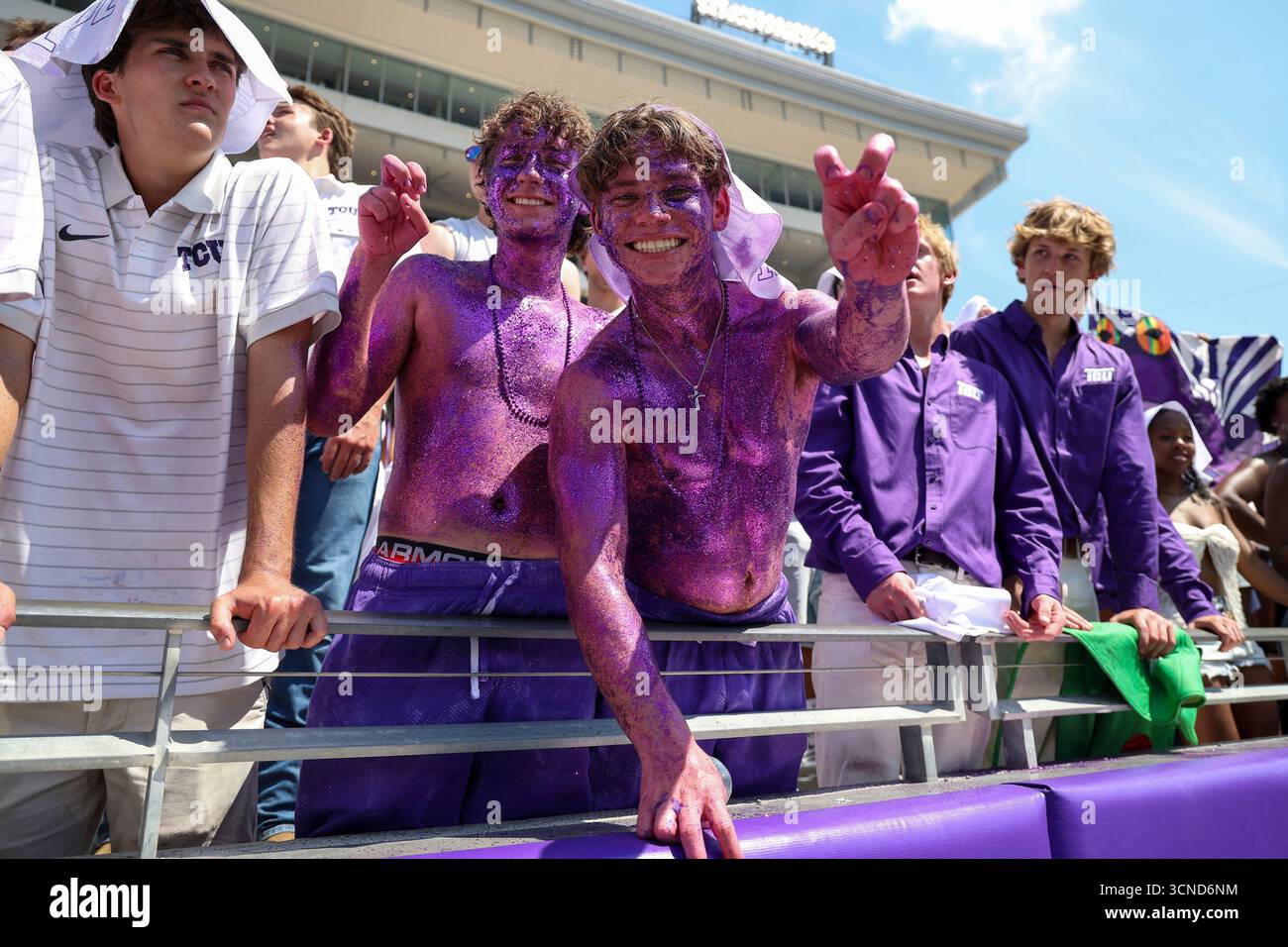 September 20, 2025: TCU fans enjoy a game between the SMU Mustangs and ...