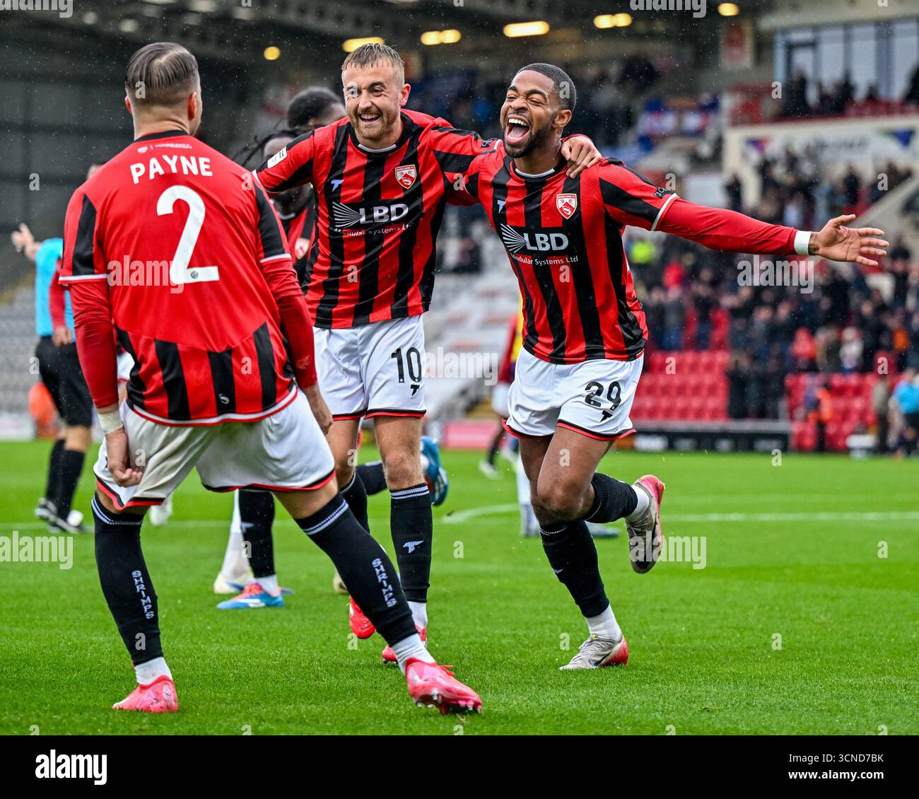 Elijah Dixon-Bonner of Morecambe, who is on loan until January 2026 ...