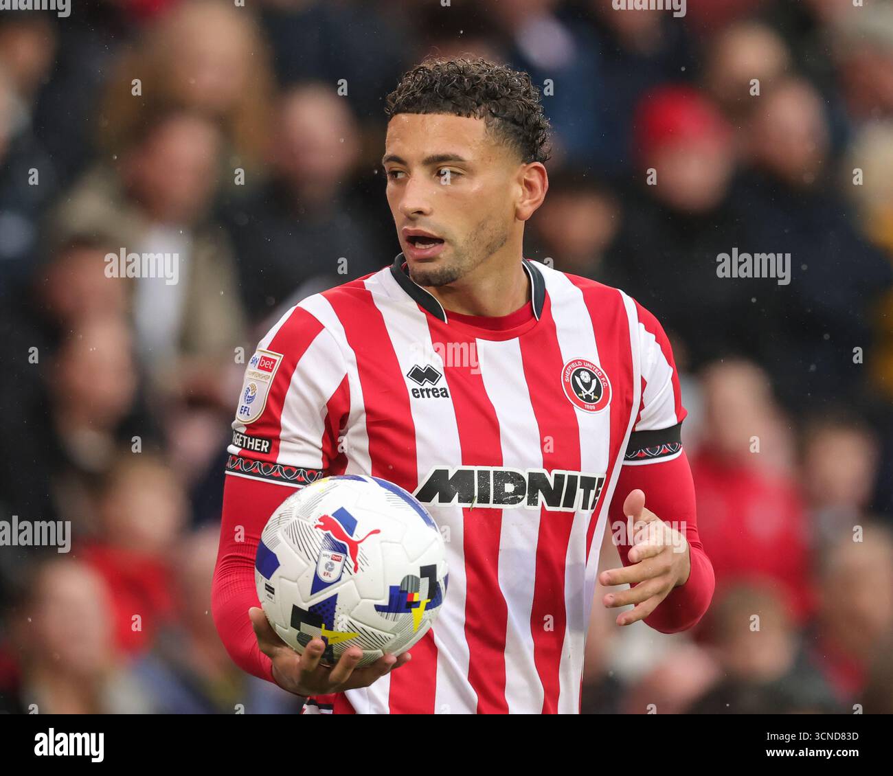 Ben Godfrey of Sheffield United during the Sky Bet Championship match ...