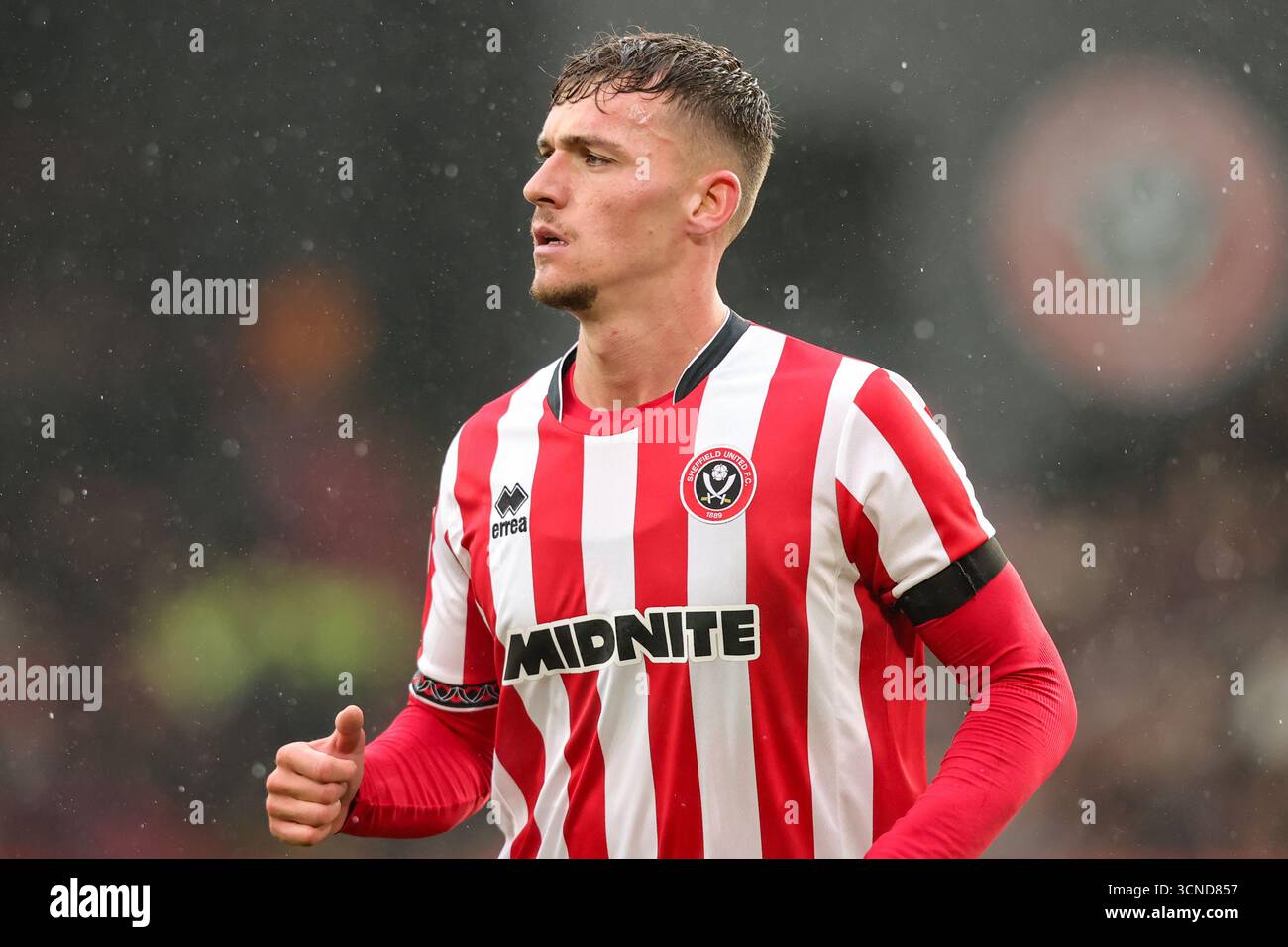 Ben Mee of Sheffield United during the Sky Bet Championship match ...