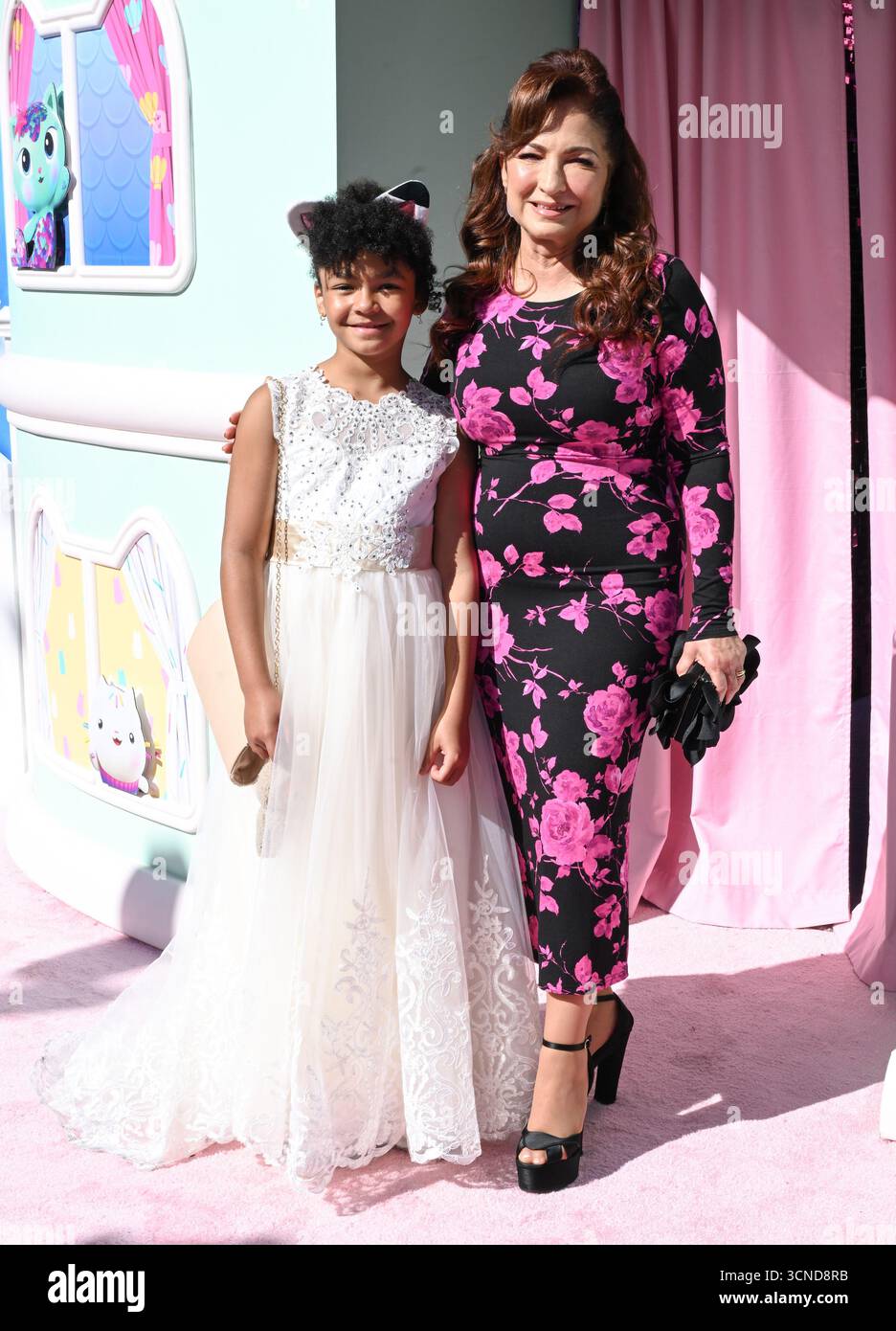 Tina Chioma Ukwu and Gloria Estefan arriving to ‘Gabby’s Dollhouse: The Movie’ Los Angeles ...