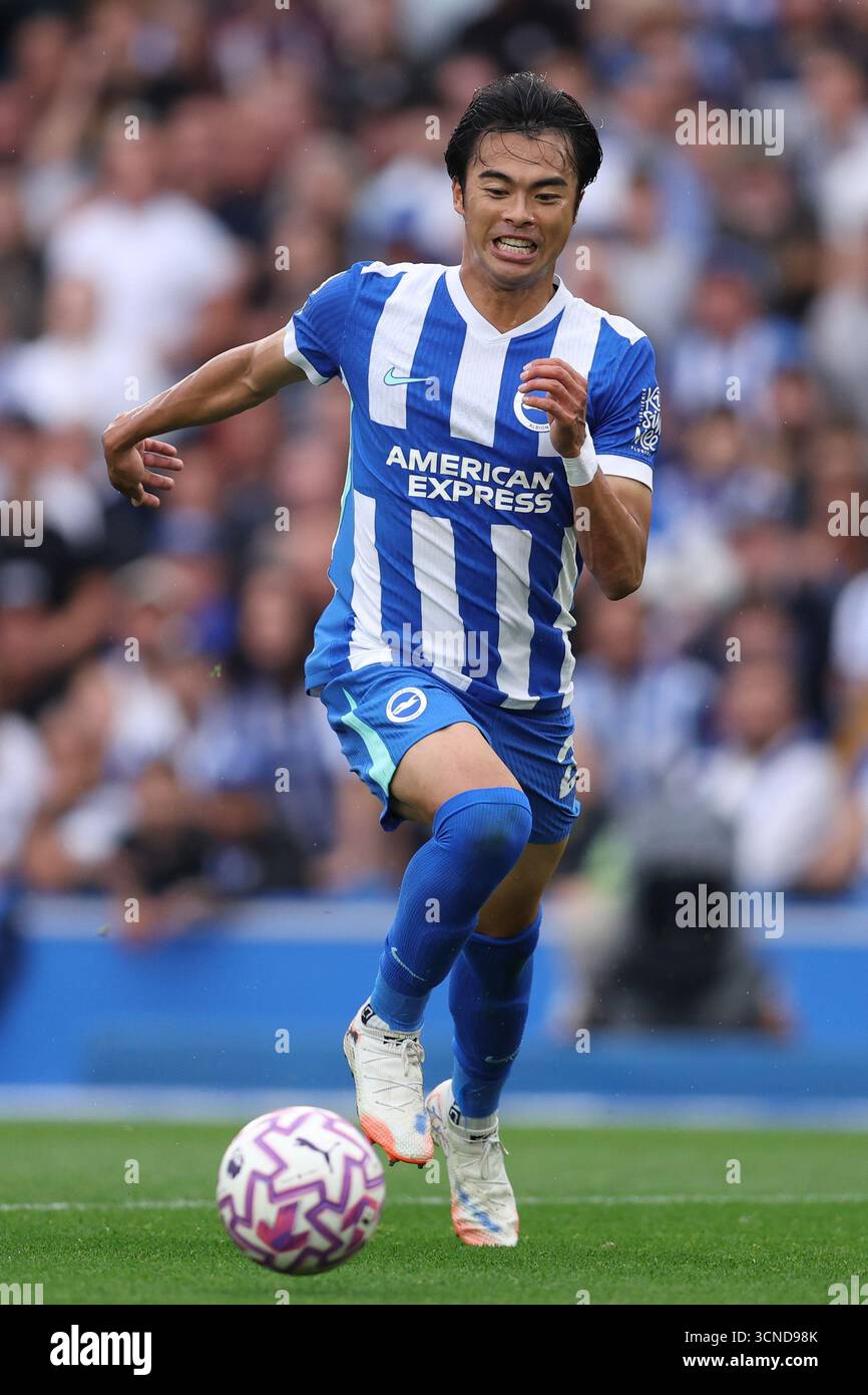 Brighton and Hove, England, 20th September 2025. Kaoru Mitoma of ...