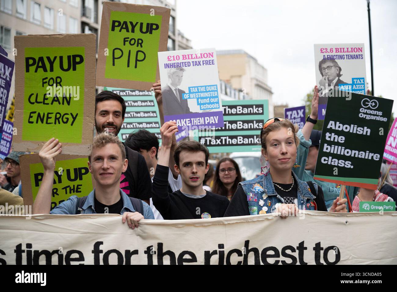 London, UK, 20 September 2025. Make Them Pay protest. Make Them Pay is ...