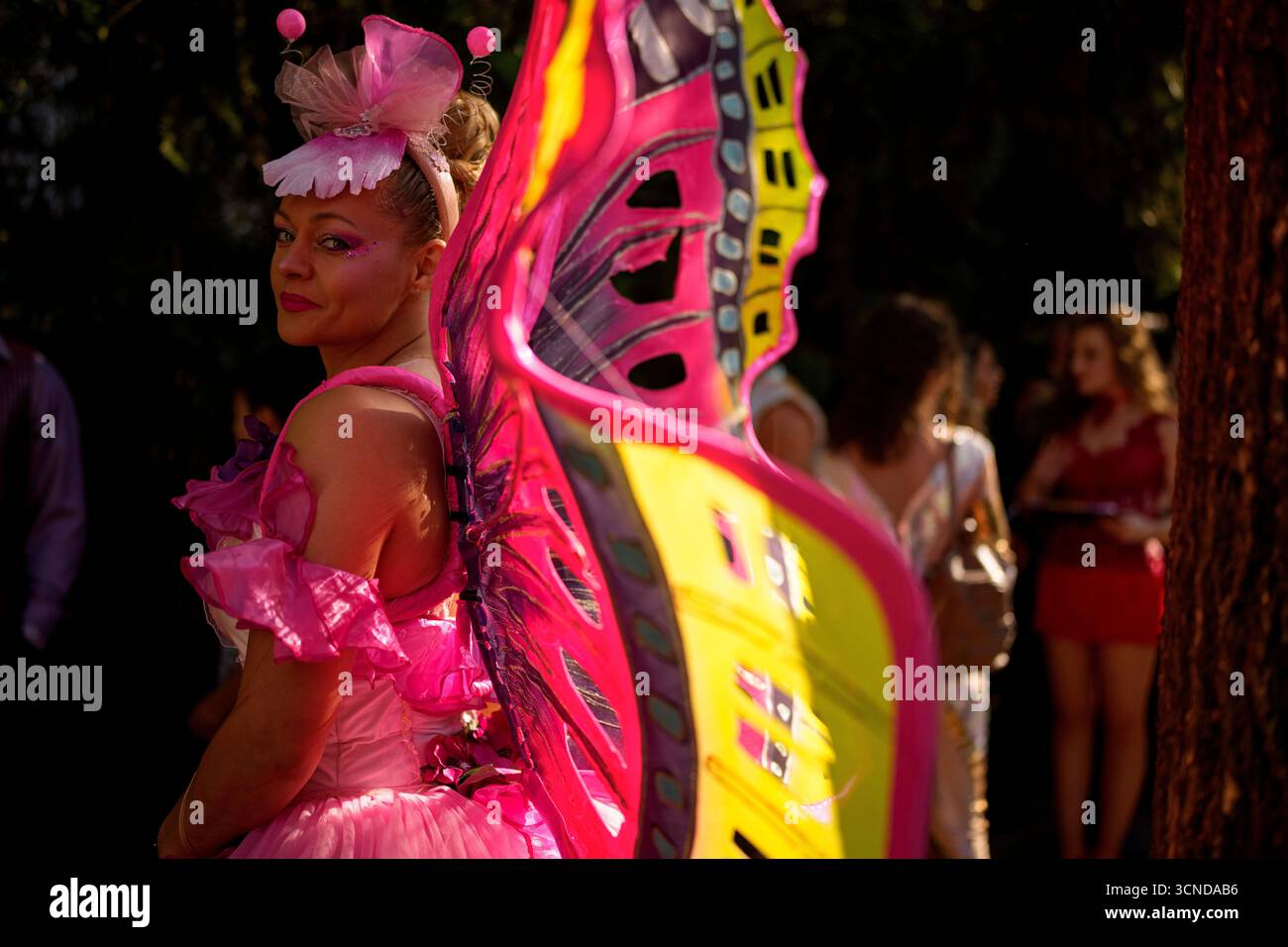Artists of the Bucharest Metropolitan Circus wait to take part in a ...