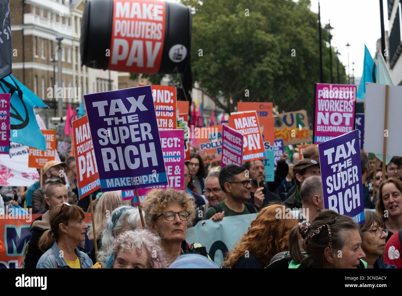London, UK, 20 September 2025. Make Them Pay protest. Make Them Pay is ...
