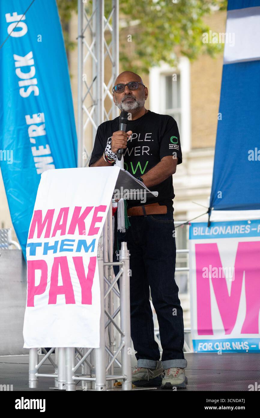 London, UK, 20 September 2025. Make Them Pay protest. Make Them Pay is ...