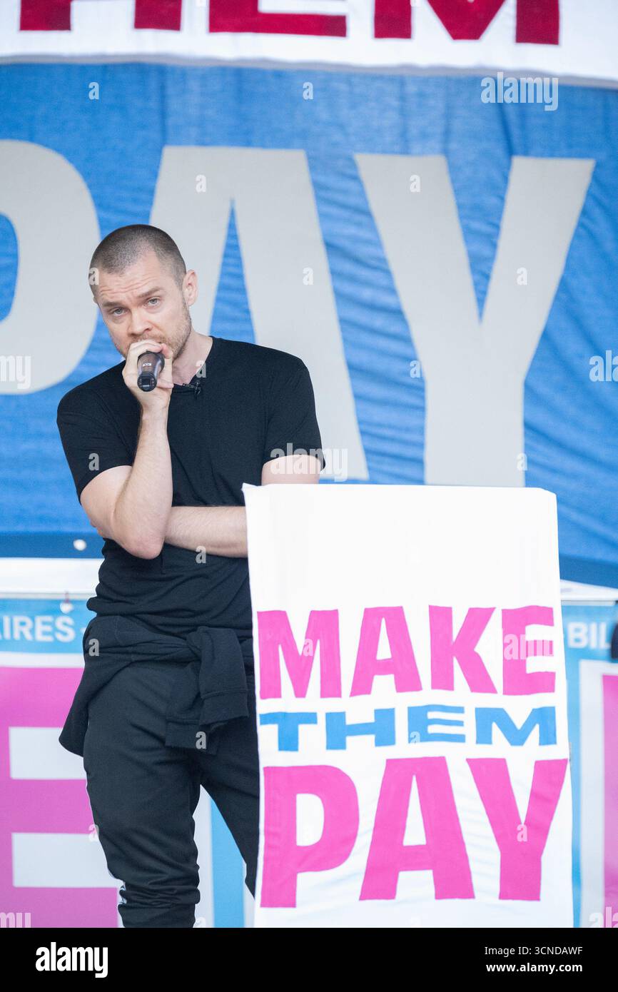 London, UK, 20 September 2025. Make Them Pay protest. Make Them Pay is ...