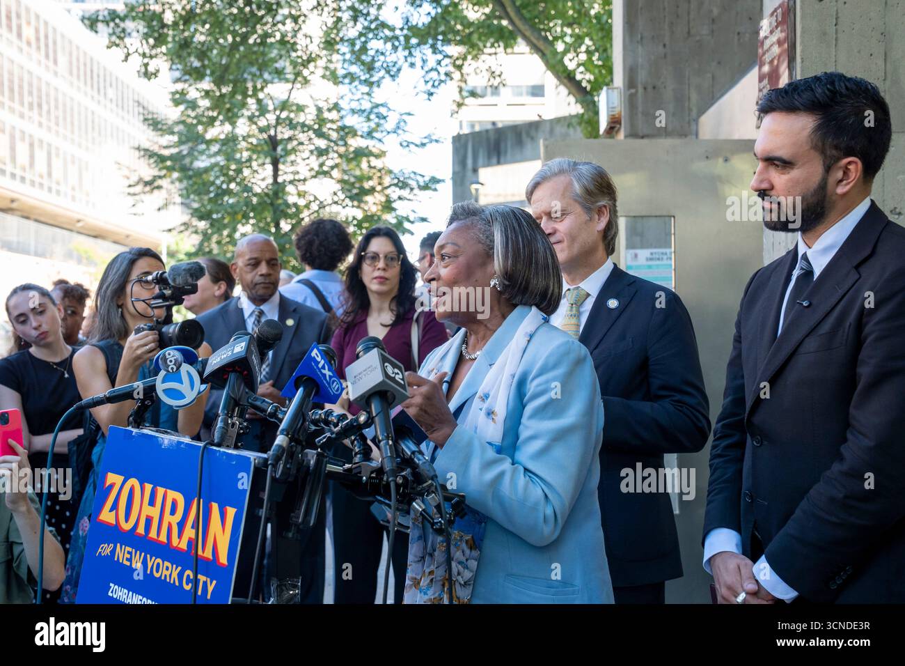 New York State Senate Majority Leader Andrea Stewart-Cousins endorses Democratic candidate ...