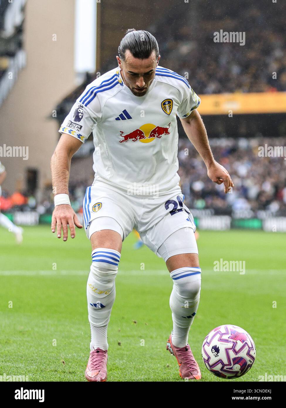 Jack Harrison (20 Leeds) on the ball during the Premier League football ...