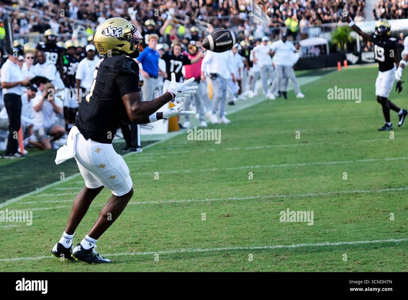 Central Florida tight end Kylan Fox catches a pass for a touchdown ...