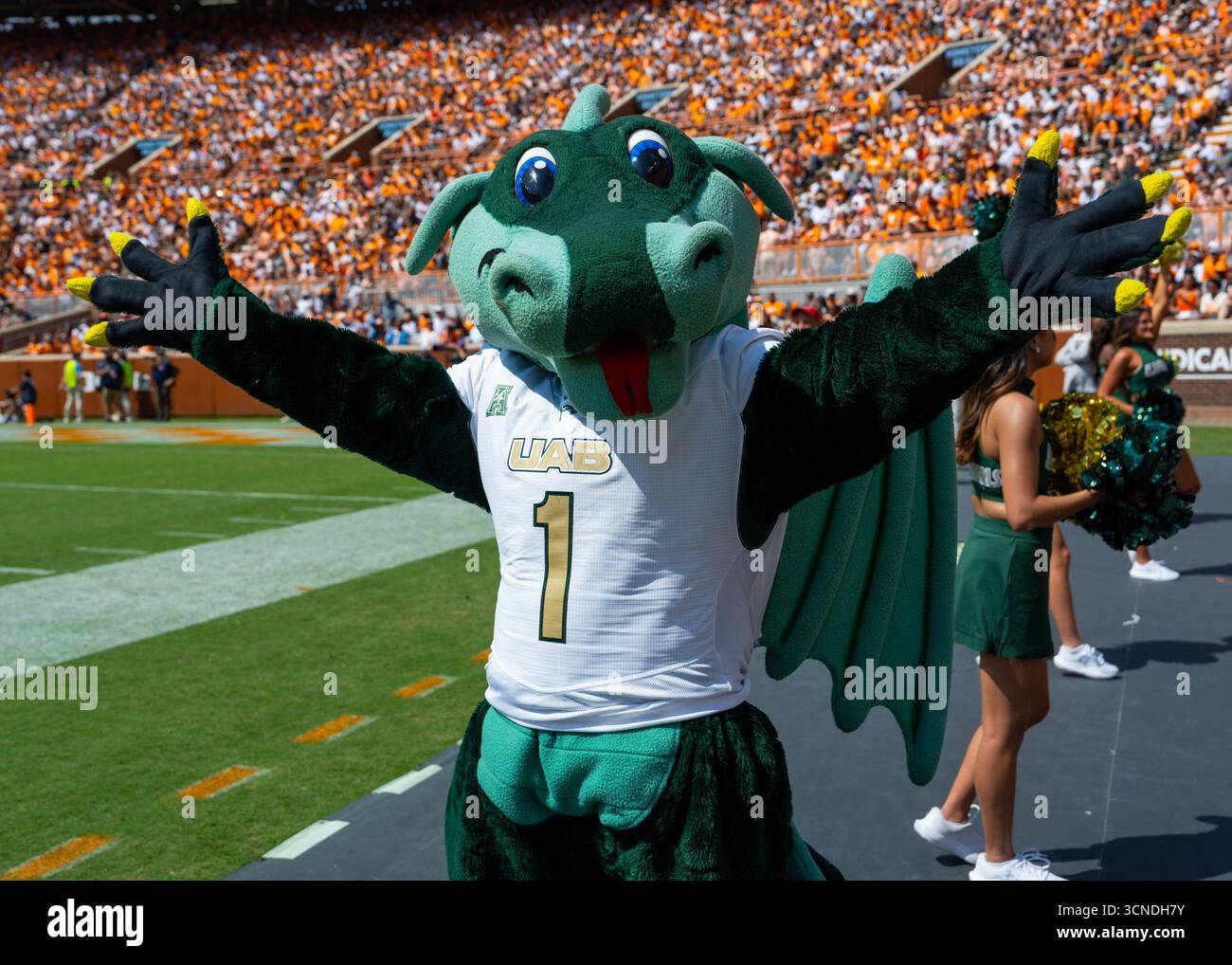September 20, 2025: UAB Blazers mascot during the NCAA football game ...