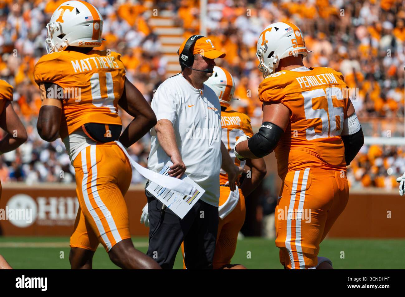 September 20, 2025: head coach Josh Heupel of the Tennessee Volunteers ...