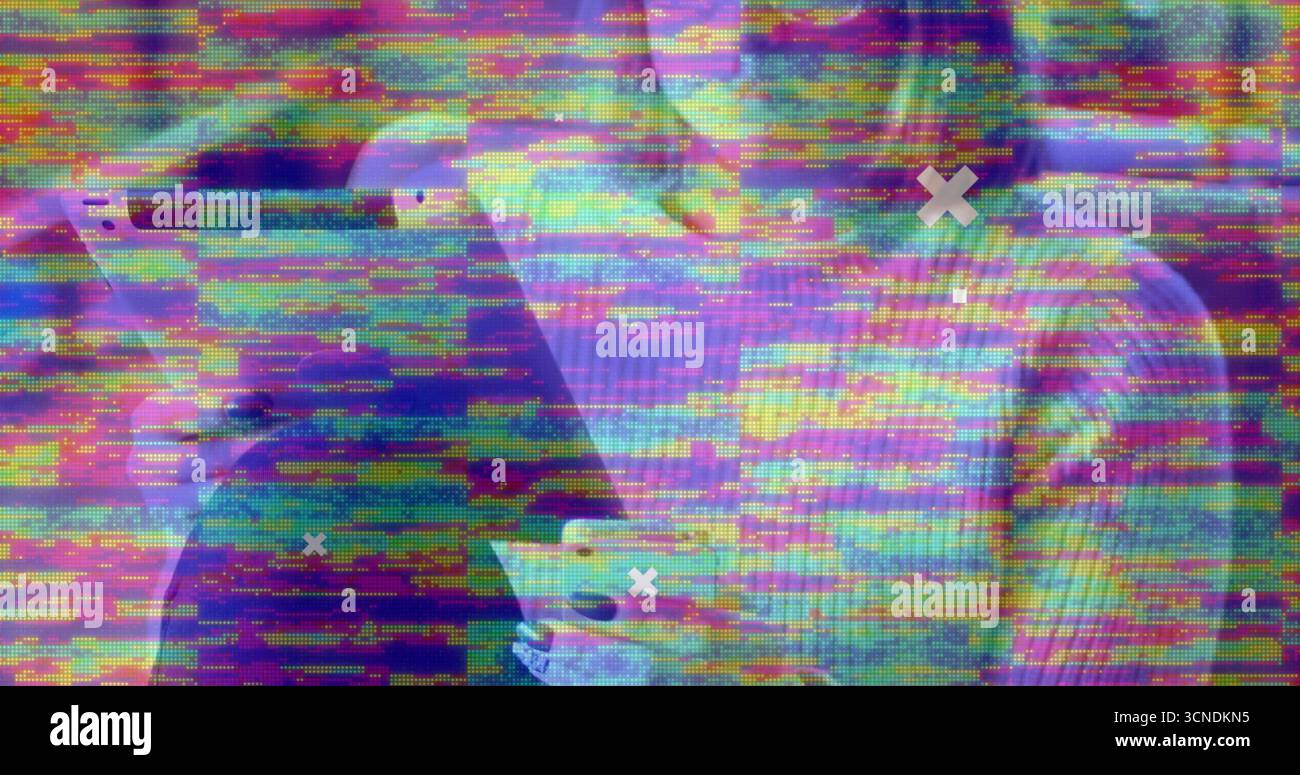 Digital glitch signal disruption visual hi-res stock photography and ...