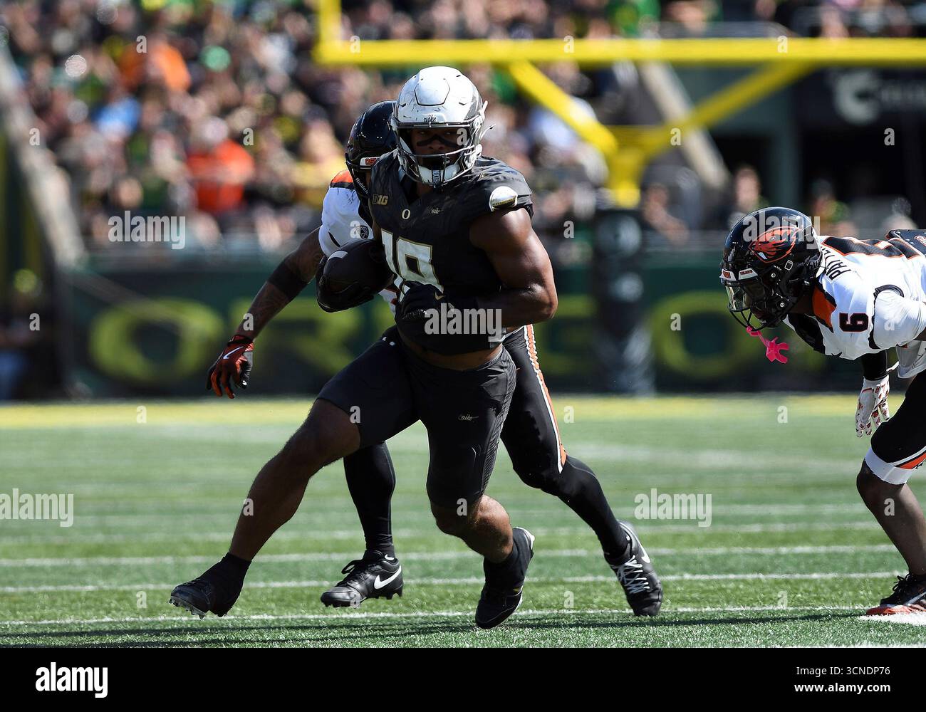 EUGENE, OR - SEPTEMBER 20: Oregon Ducks tight end Kenyon Sadiq (18 ...