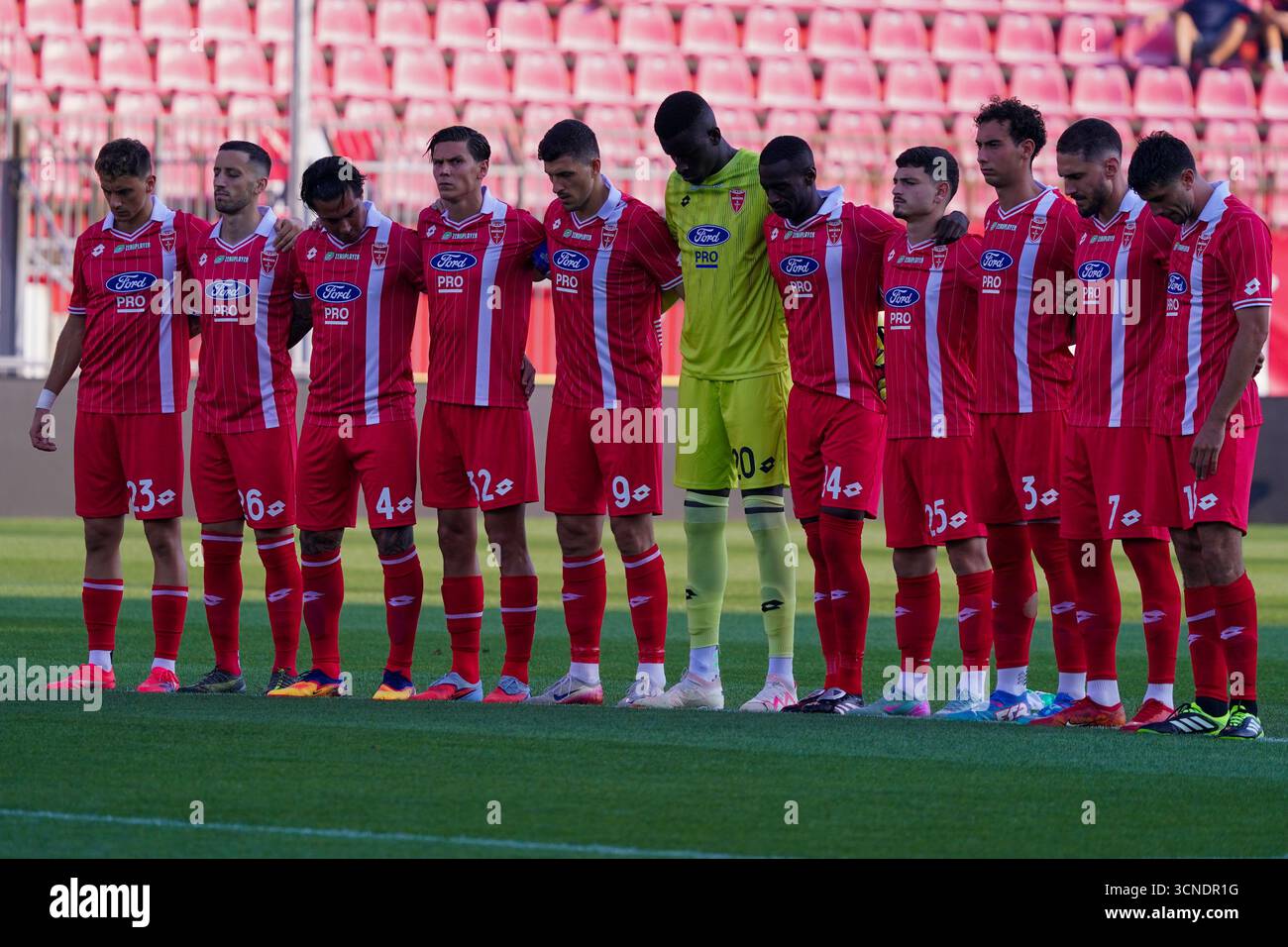 Team of AC Monza during the Italian championship Serie B football match ...