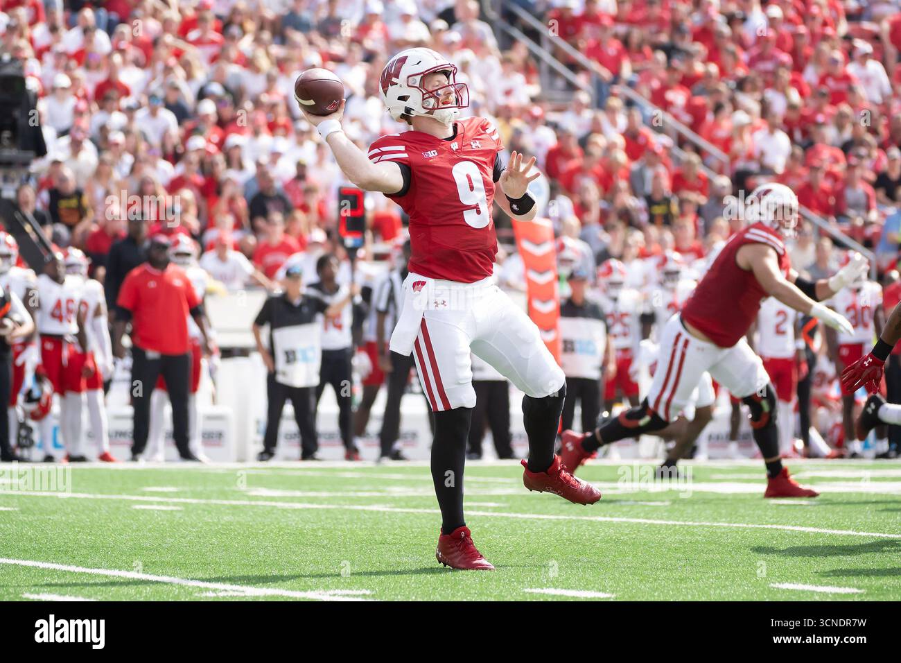 September 20, 2025: Wisconsin Badgers quarterback Billy Edwards Jr. (9 ...