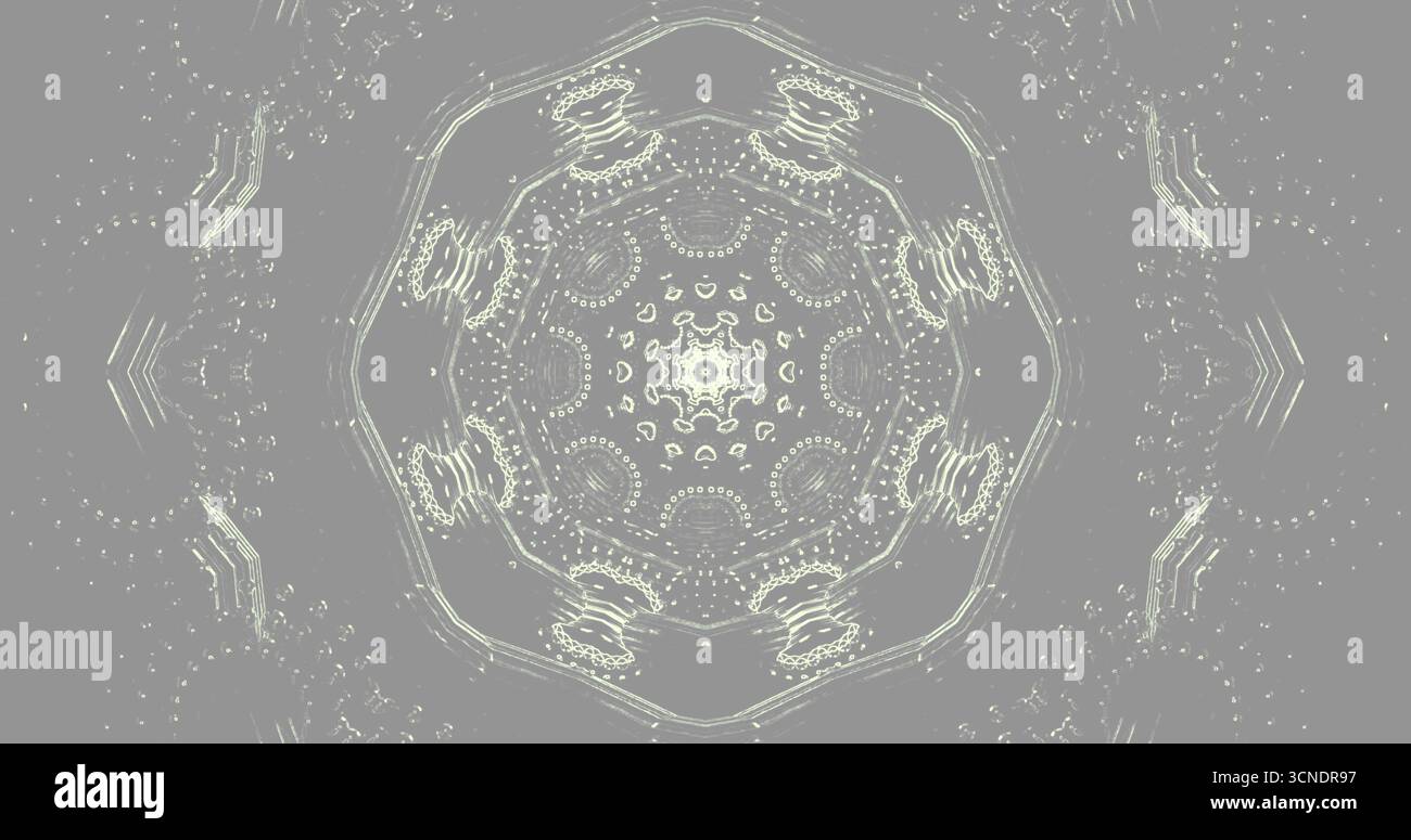 Intricate patterns and shapes create a symmetrical design in soft ...
