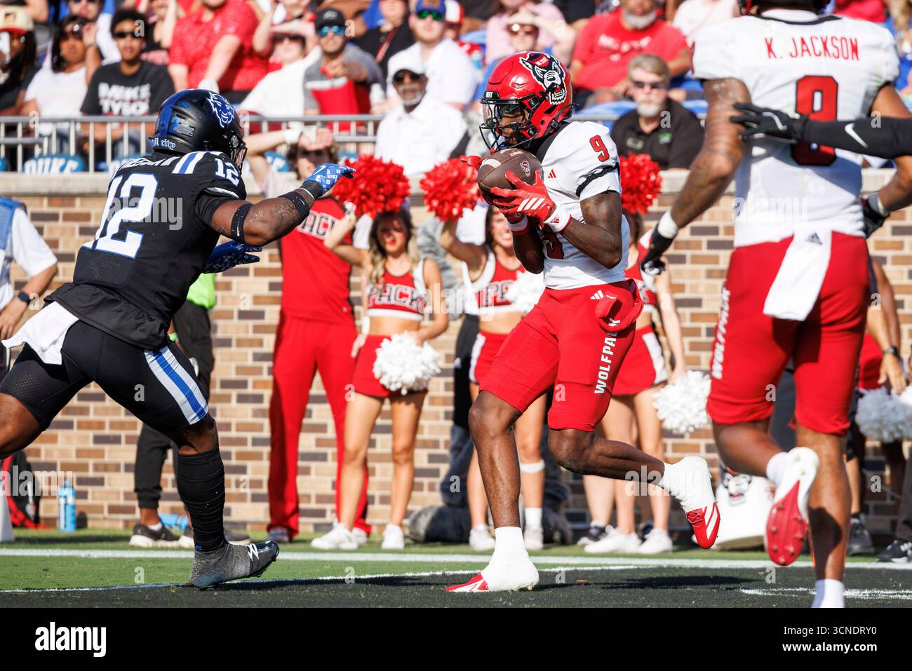 North Carolina State's Terrell Anderson (9) makes a catch for a ...