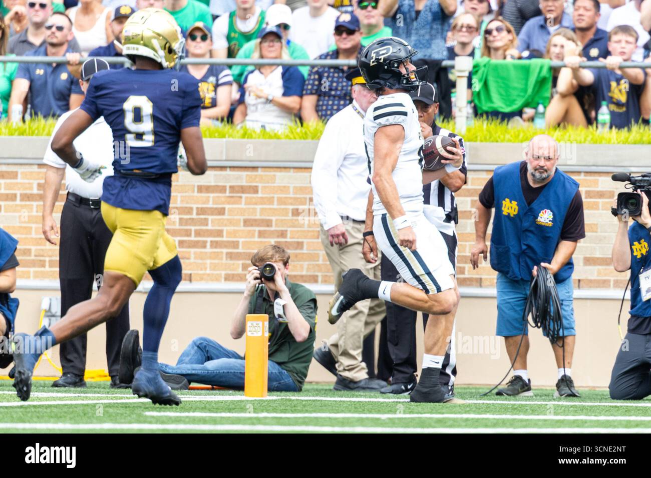 September 20, 2025: Purdue quarterback Ryan Browne (15) scores ...