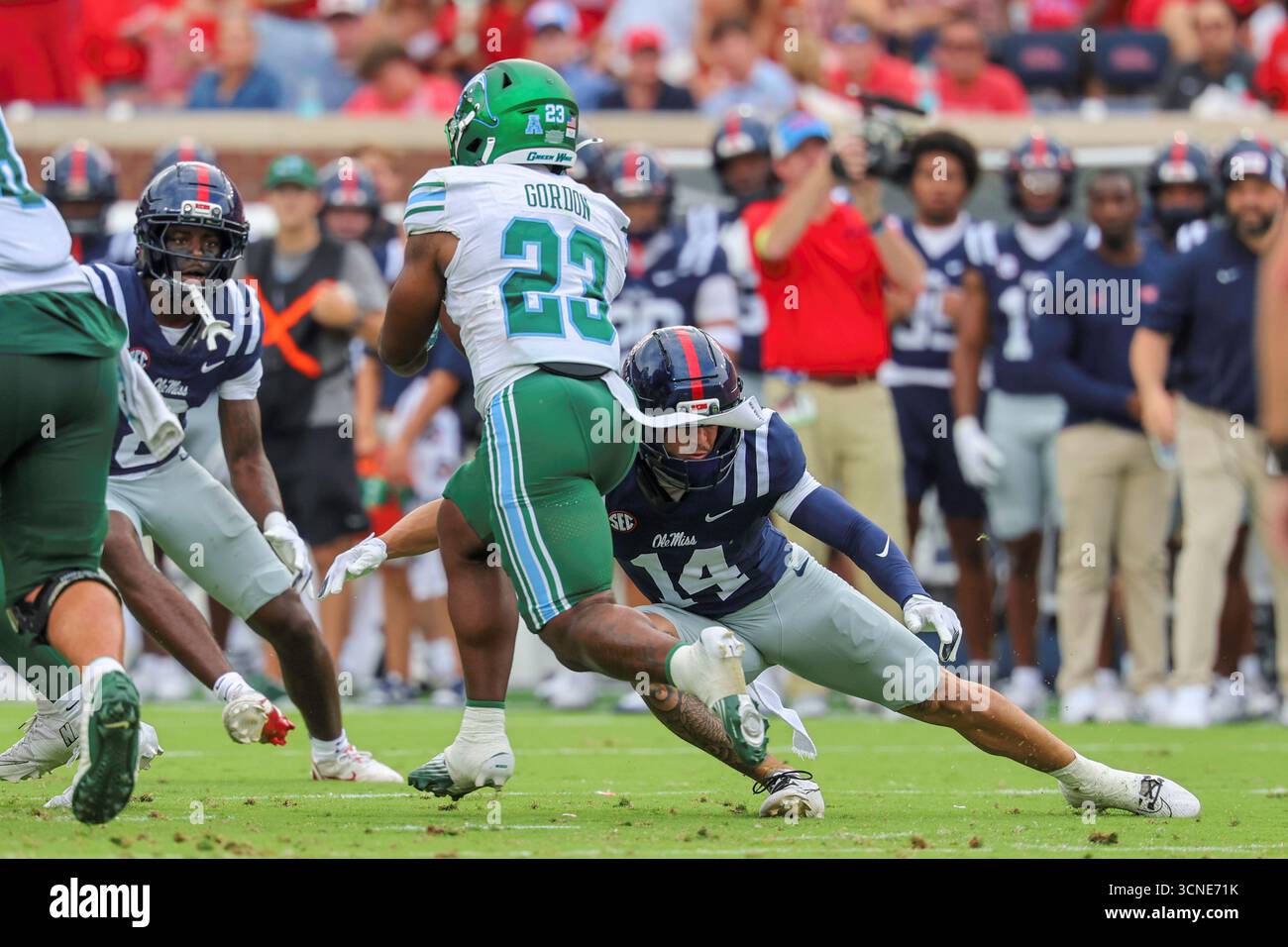 OXFORD, MS - SEPTEMBER 20: Tulane Green Wave running back Javin Gordon ...