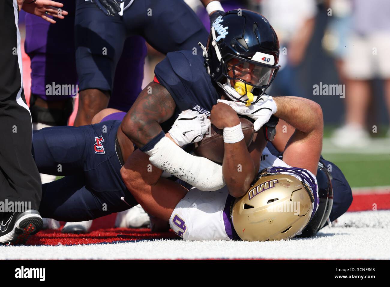 September 20, 2025: Liberty Flames safety Brylan Green (15) intercepts ...