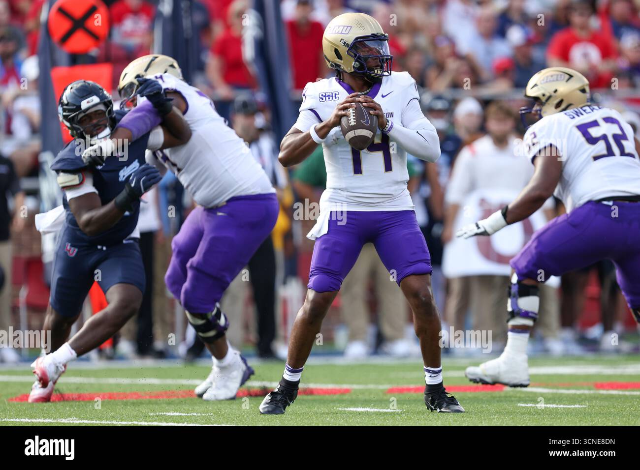 September 20, 2025: James Madison Dukes quarterback Alonza Barnett III ...
