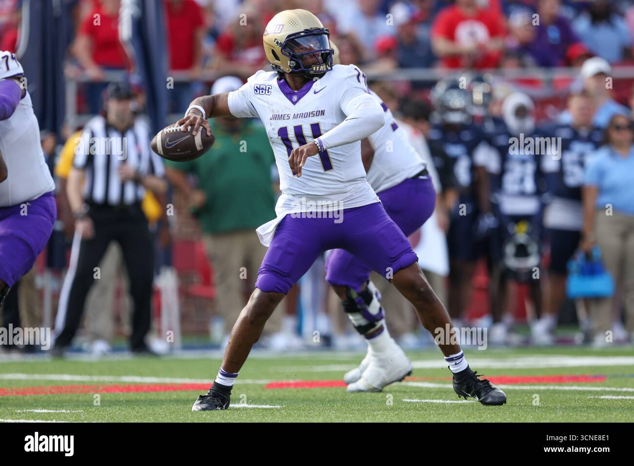 September 20, 2025: James Madison Dukes quarterback Alonza Barnett III ...