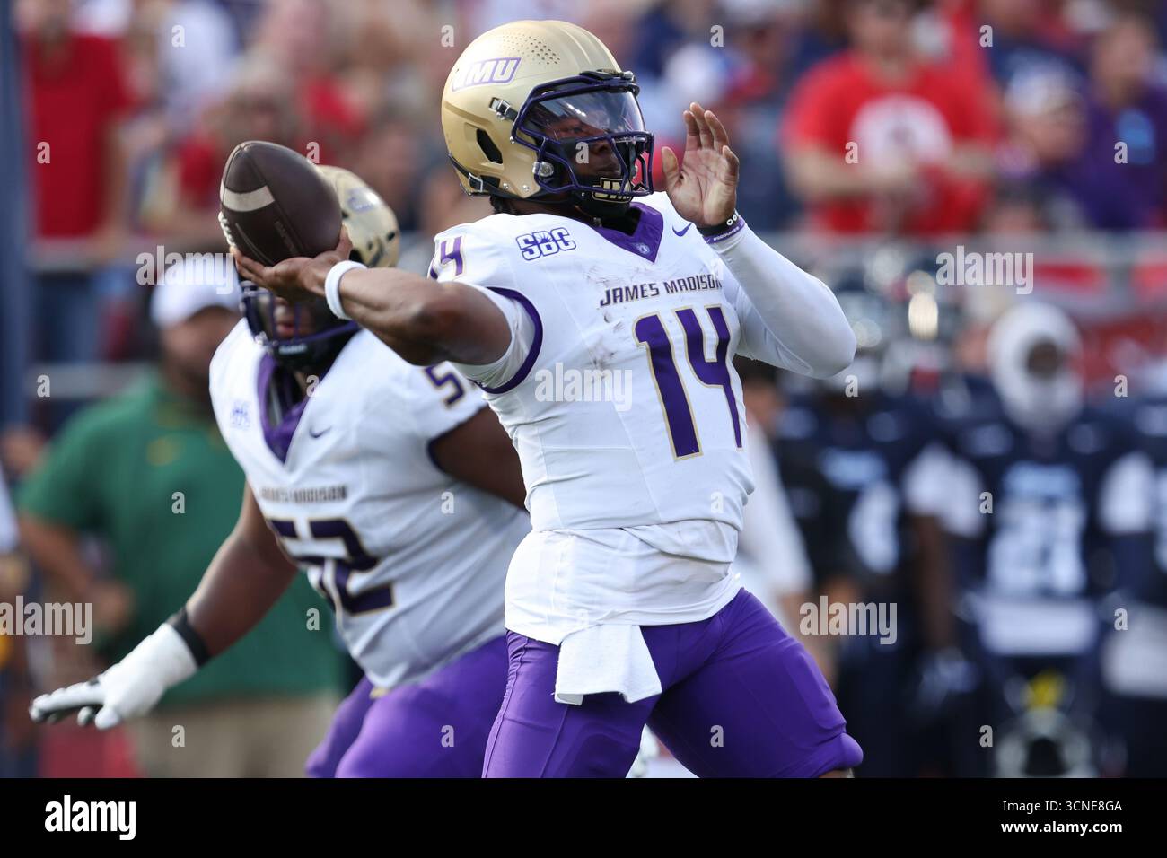 September 20, 2025: James Madison Dukes quarterback Alonza Barnett III ...