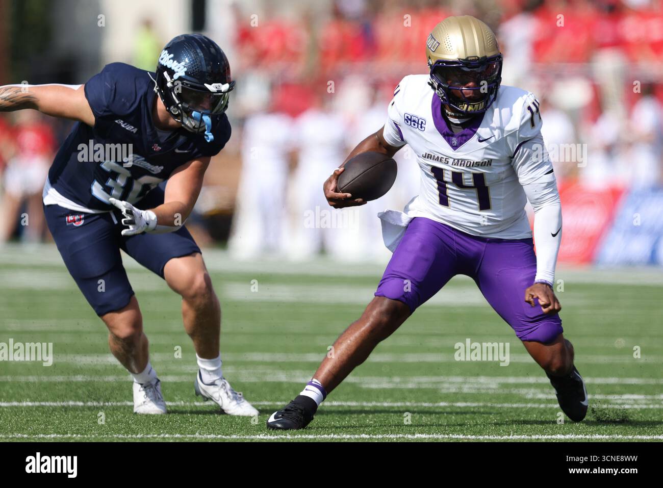 September 20, 2025: James Madison Dukes quarterback Alonza Barnett III ...